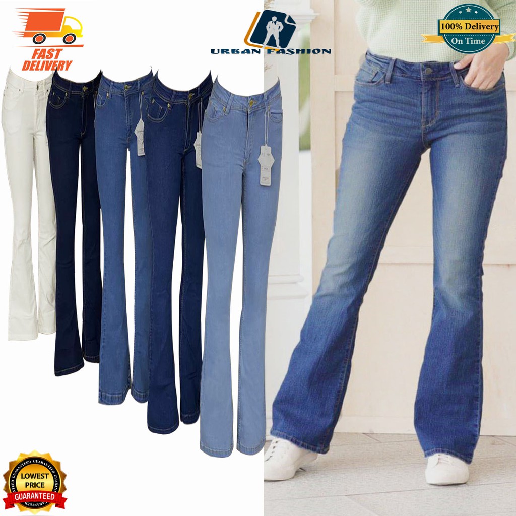 Bootcut Jeans Stretchable For Women Bootcut Perempuan Promosi Bootcut ...