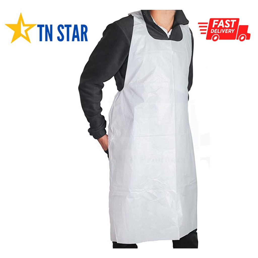Disposable PPE Plastic Apron (Normal Cutting) Free Size 100pcs/pack ...