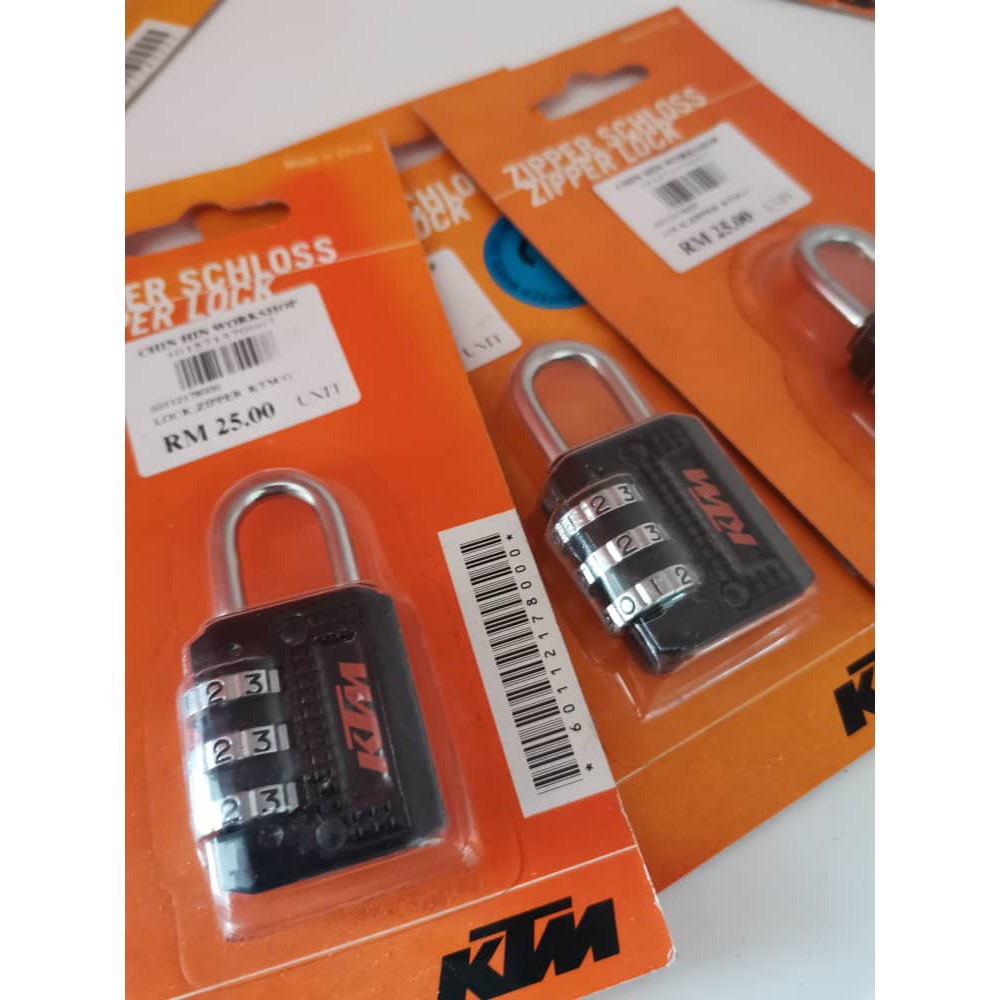 KTM LOCK ZIPPER - (KTM SERIES) | Shopee Malaysia