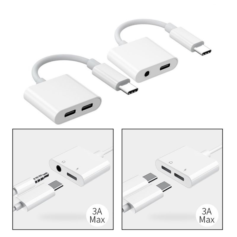 Universal multi-functional Type-C two-in-one adapter 3.5mm/double Type ...
