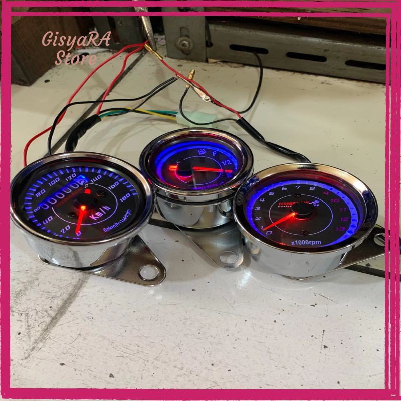 Tachometer rpm Package plus fuel meter plus speedometer racing led ...