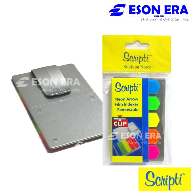 Scripti Stick-On Notes with Clip 46117 Sticker Tanda | Shopee Malaysia