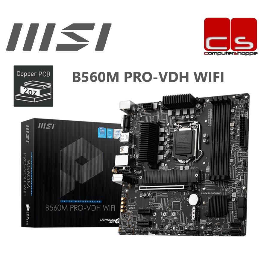 MSI B560M PRO-VDH WIFI M-ATX LGA1200 Intel Motherboard | Shopee Malaysia