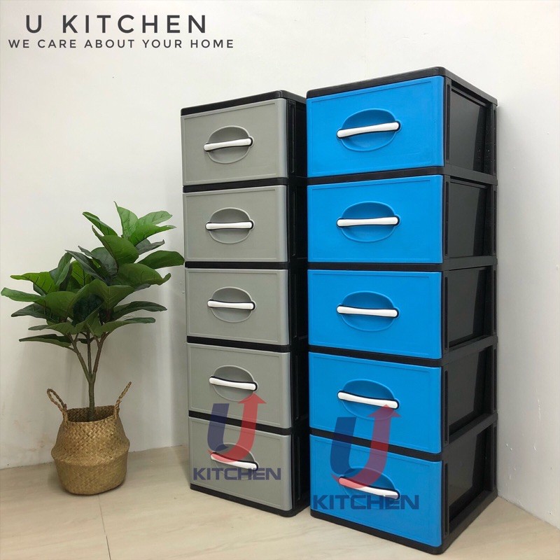 Maxonic 5 Tier Plastic Drawer / Cloth Cabinet / Storage Cabinet / Laci ...