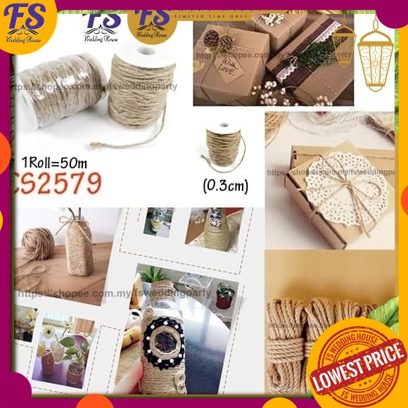 PEMBORONG/PEMBTALI NATURAL/TALI GUNI/TALI RAMI/TALI KARUNG/HEMP ROPE ...