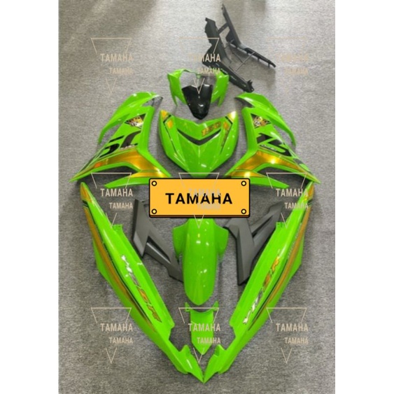 YAMAHA Y15 Y15zr V1 V2 Coverset Gold Chrome Apple Green Cover set Free ...
