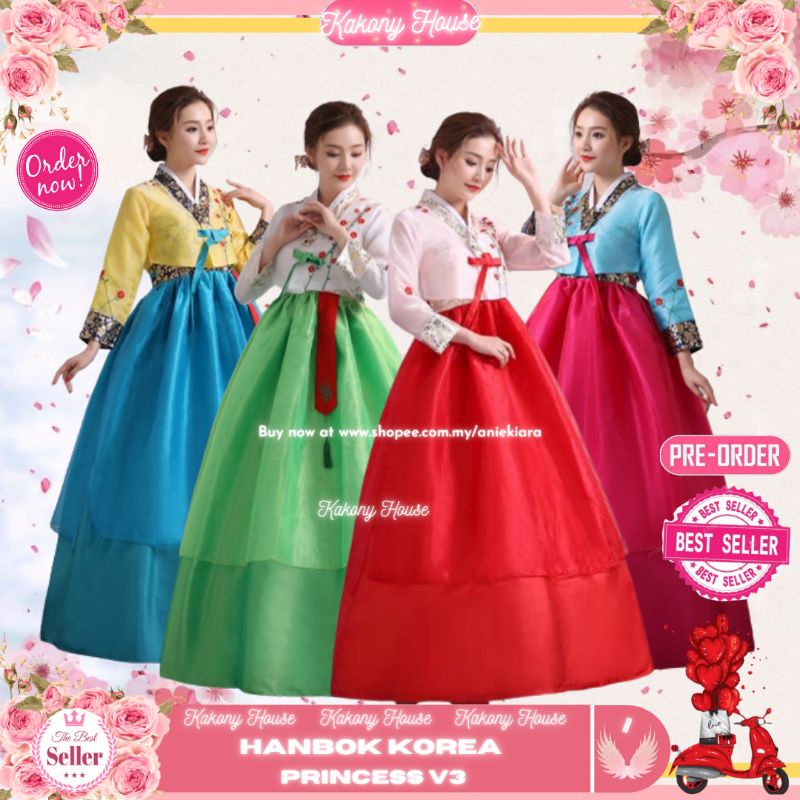 🔥Hanbok Korea Princess V3🔥 | Shopee Malaysia