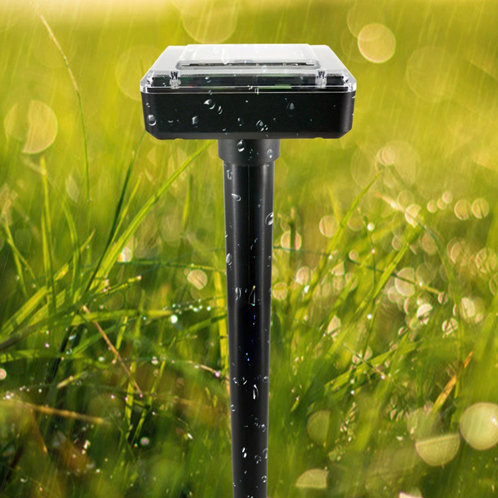 Solar Mouse Repeller Ultrasonic Rat Control Device Ultrasound Round ...