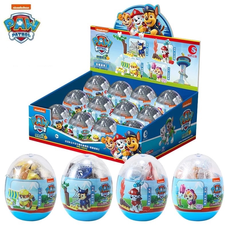 Paw Patrol Capsule Gacha Toy Set Building Blocks Blind Box Chase ...