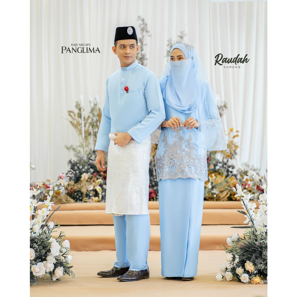(KURUNG RAUDAH) SET NIKAH/TUNANG | COUPLE SET | KURUNG MODEN RAUDAH ...