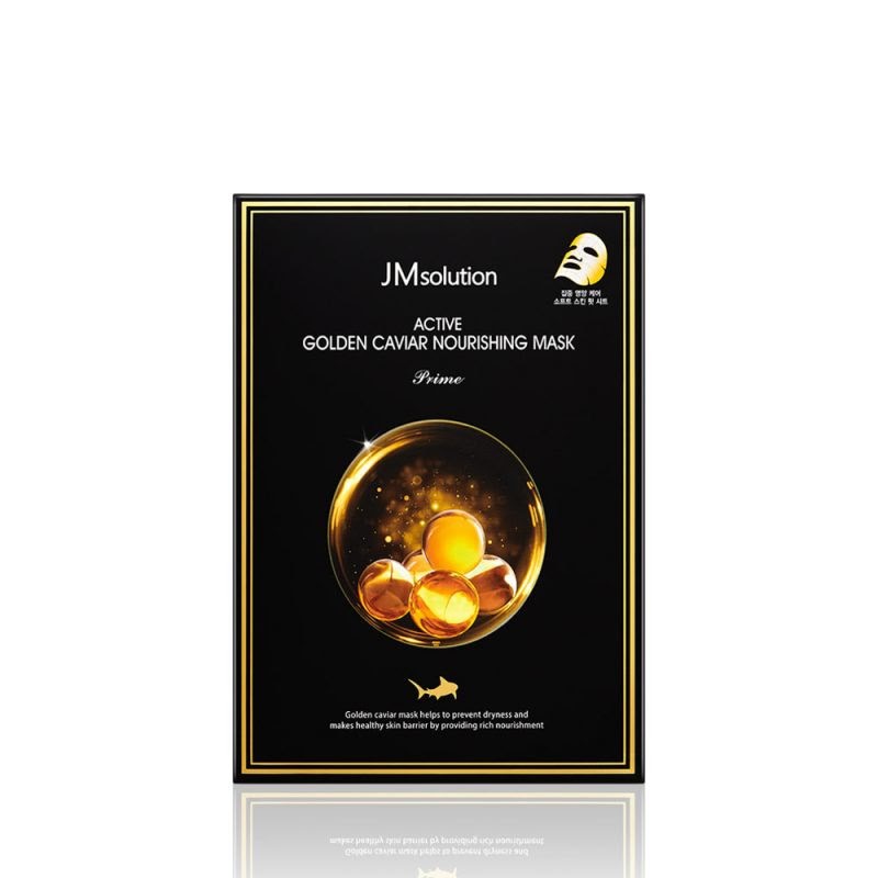 READYSTOCK JM SOLUTION ACTIVE GOLDEN CAVIAR NOURISHING MASK (10PCS ...
