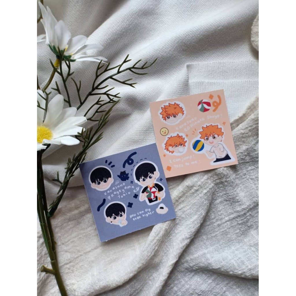 🤍@dairysue🤍 HAIKYUU🏐 Karasuno Duo Mini Sticker Sheet *DEFECT Material ...