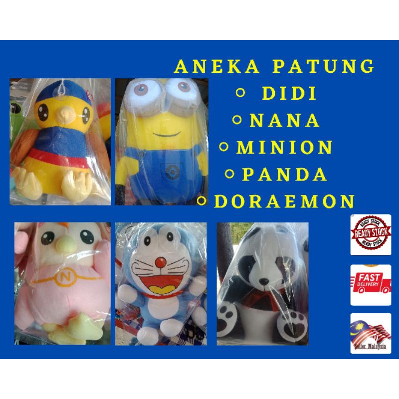 DIDI & FRIENDS, NANA, MINION, PANDA & DORAEMON (ANEKA PATUNG) | Shopee ...