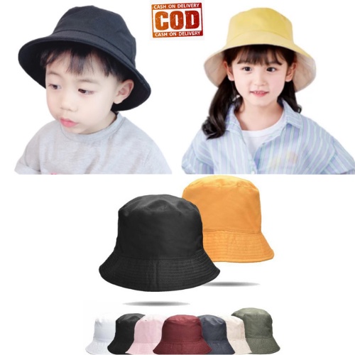PLAIN CHILDREN'S BUCKET HAT / PLAIN BUCKET FOR CHILDREN AGED 1-8 YEARS ...