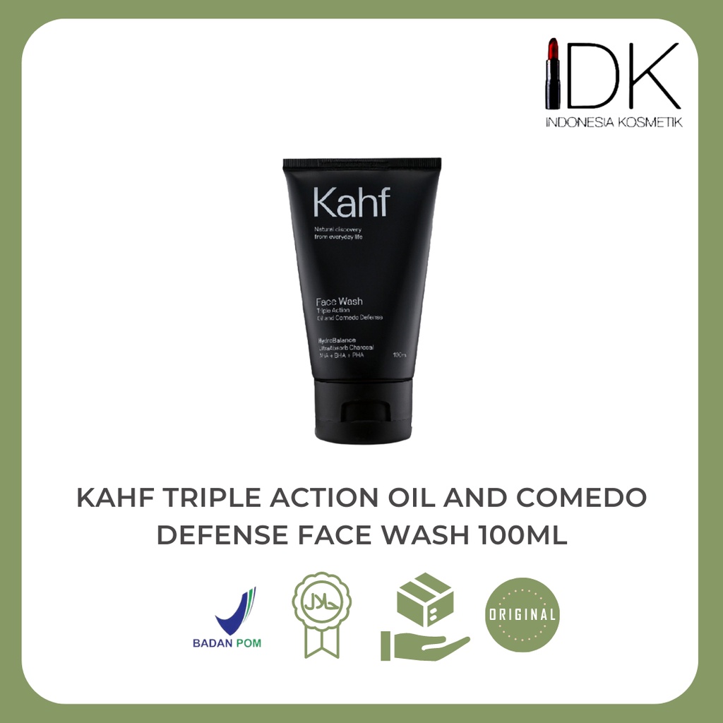 Kahf Triple Action Oil And Comedo Defense Face Wash 100ML | Shopee Malaysia