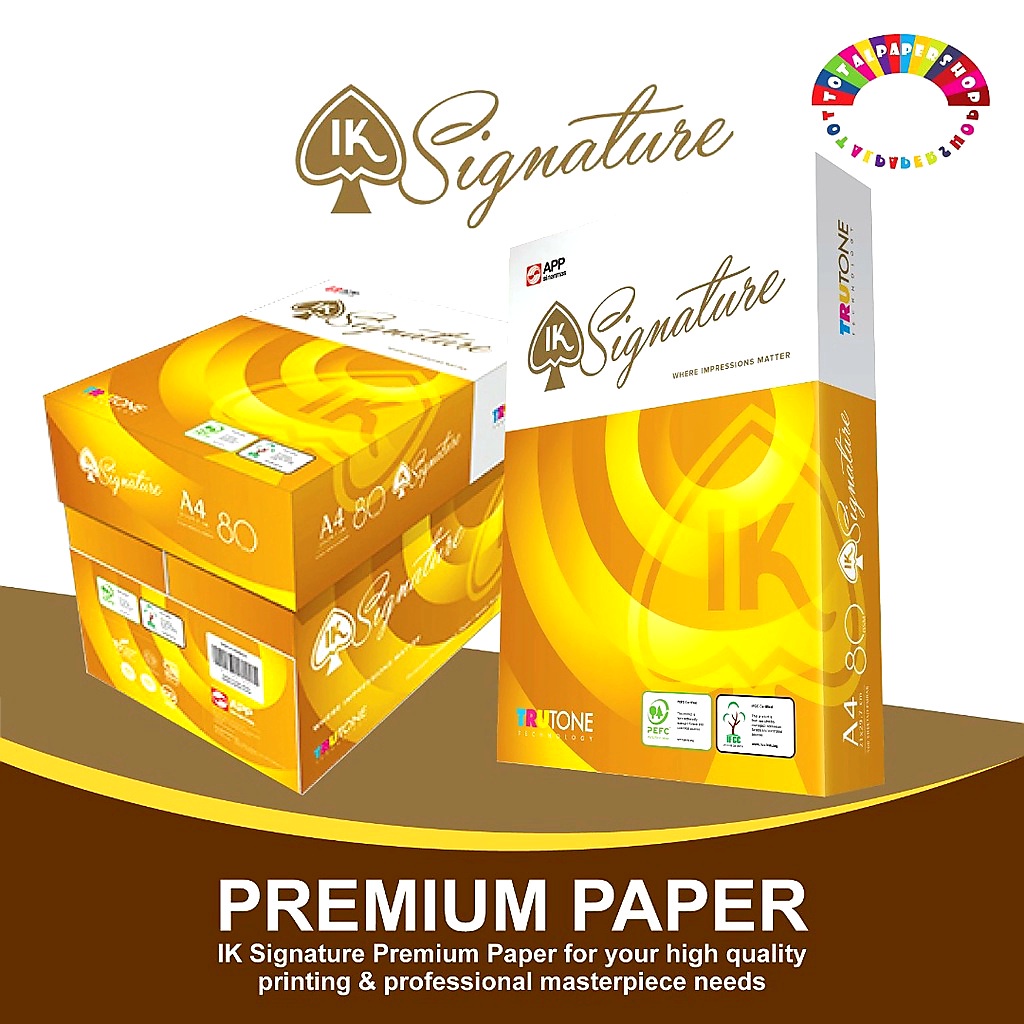 IK Signature A4 Paper 80grm 500 sheets ( Premium Paper) | Shopee Malaysia
