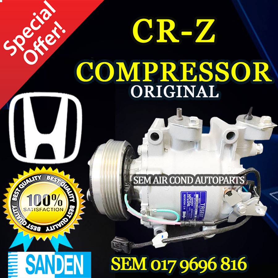 HONDA CR-Z/ CRZ TRSE07 5PK ORIGINAL SANDEN SD COMPRESSOR/ KOMPRESOR (CAR AIRCOND SYSTEM ...