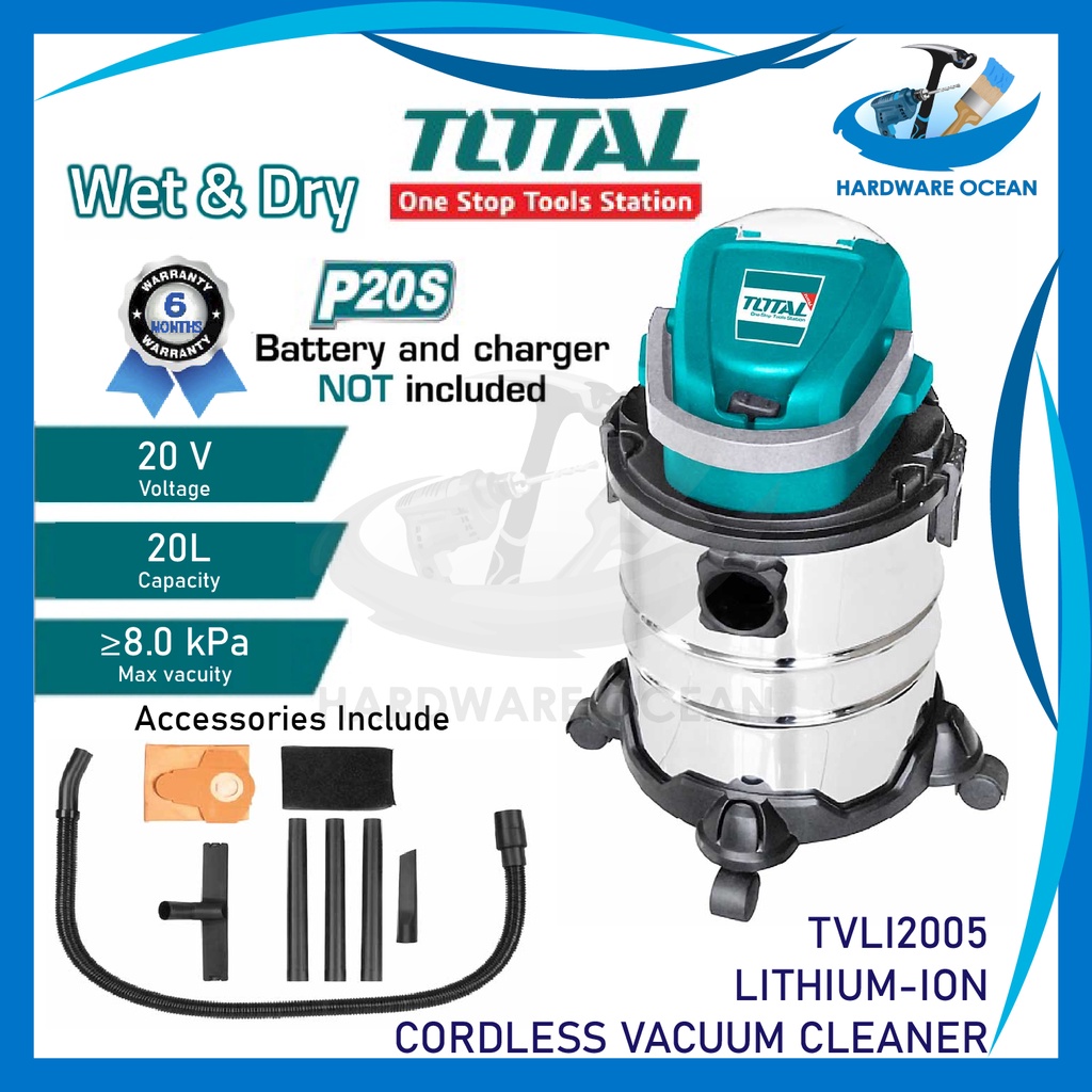 Total Cordless Vacuum Cleaner Battery Wireless Vacuum Portable Vacuum ...