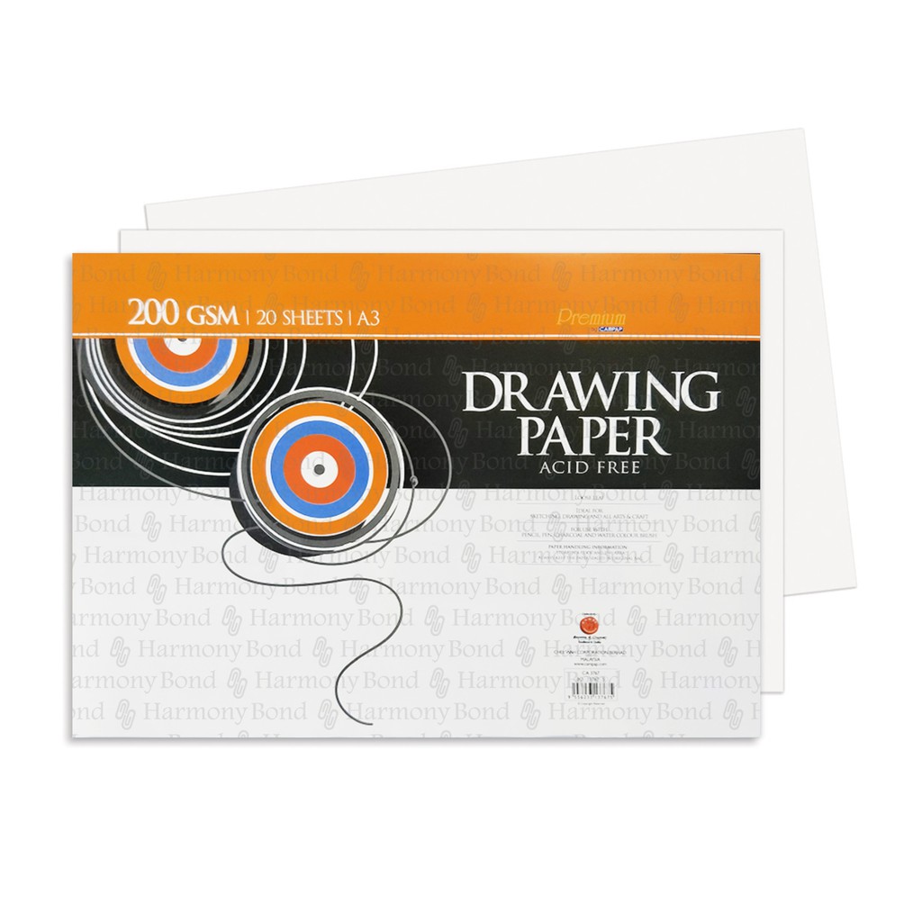 Campap Drawing Paper - A3 / 200GSM / 20 Sheets (CA3767) | Shopee Malaysia