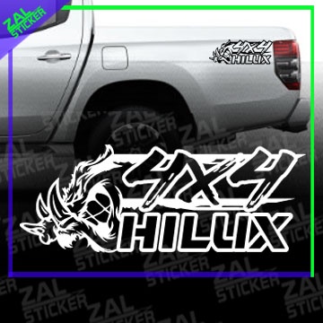 * CAR STICKER HILUX WILD BOAR HOG BORNEO JDM 4x4 OFFROAD (1SET KIRI ...