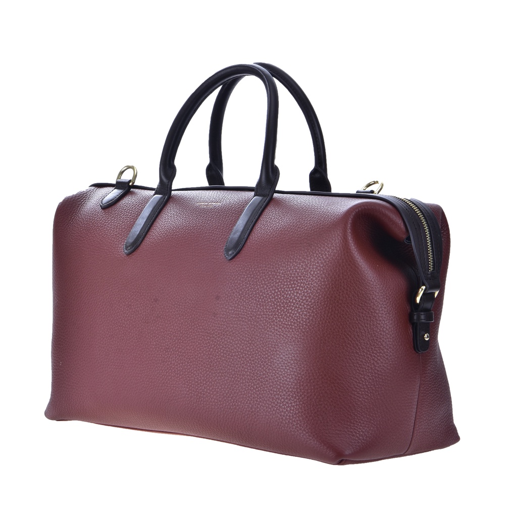 Charles Berkeley DURHAM Genuine Leather Travel Bag Duffel Bag Business ...