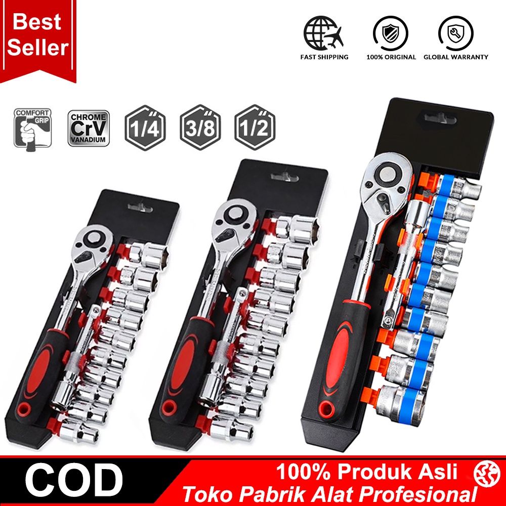 Cr-v Drive Socket Wrench Set 1/4 Handle 12 PCS - Your Can Be Used With ...