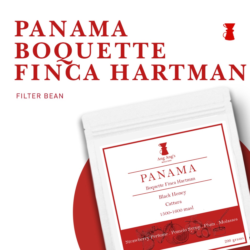 Ang Ang's Roastery "Limited Series" Single Origin Coffee Bean - Panama Boquette Finca Hartman ...