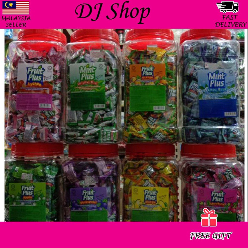 FRUIT PLUS 300pcs+- & FRUIT POINT 1KG CHEWY CANDY GULA-GULA RAYA HALAL ...