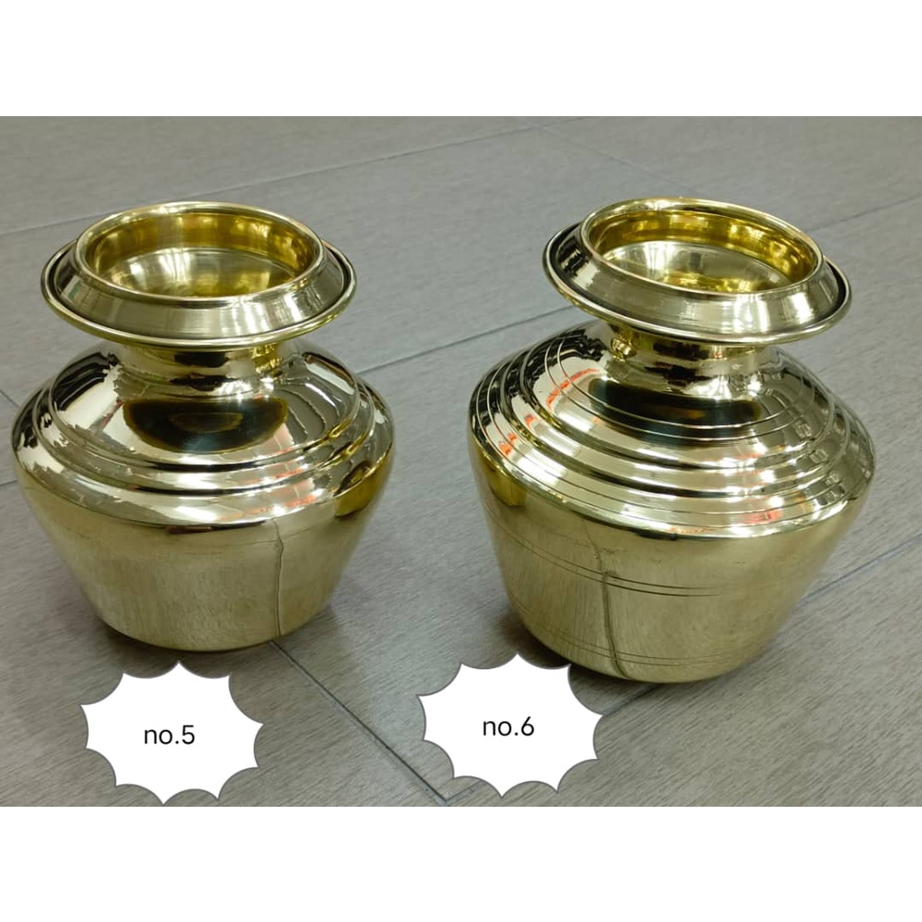 Brass Plain Kudam/Kalasham 1.5L & 2L | Shopee Malaysia