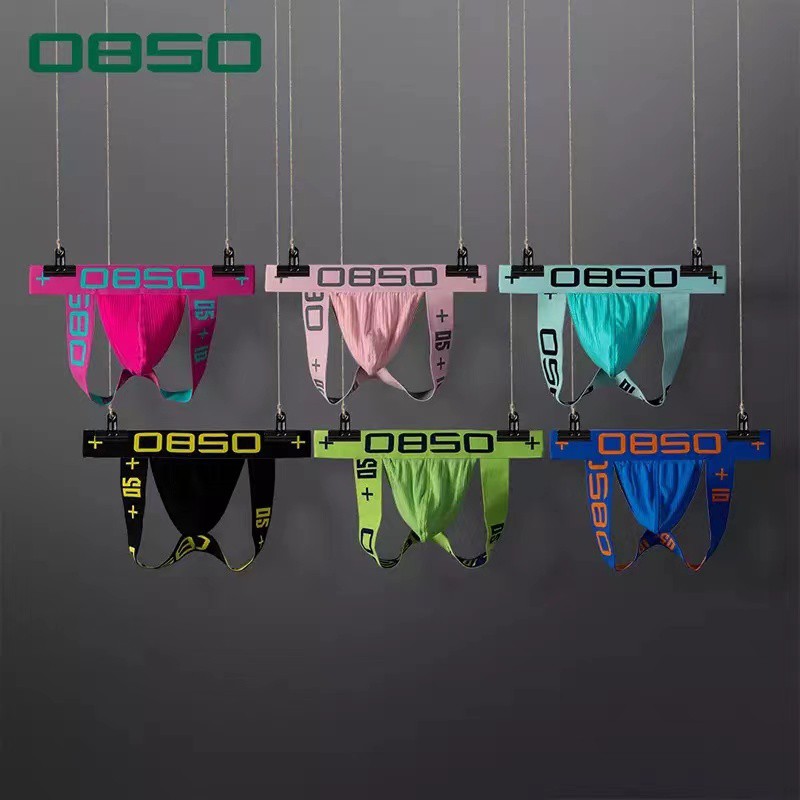 Cotton Comfortable Men Underwear Thong Men Jockstrap LOGO thongs Mens ...