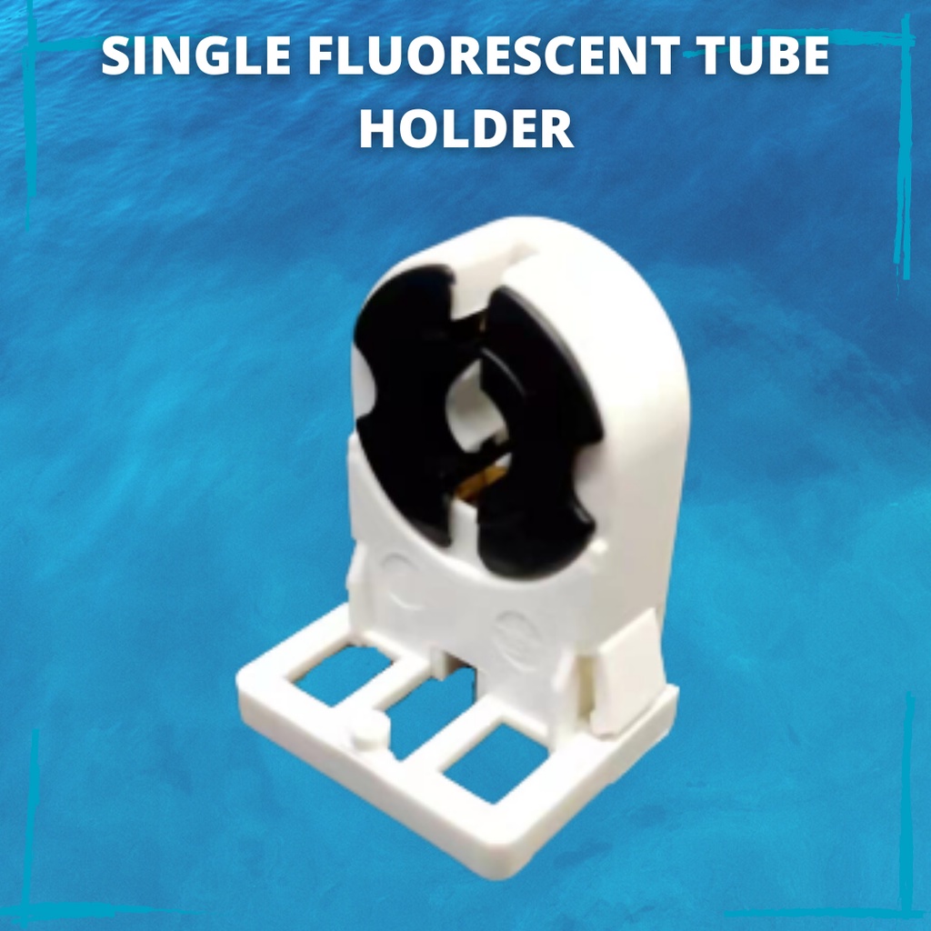 (1pc)LOCAL BRANDED HIGH QUALITY SINGLE FLUORESCENT OR LED TUBE HOLDER ...