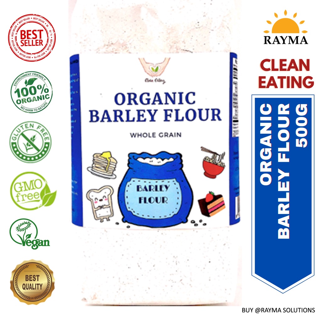 CLEAN EATING Premium Organic Barley Flour 500g | Shopee Malaysia