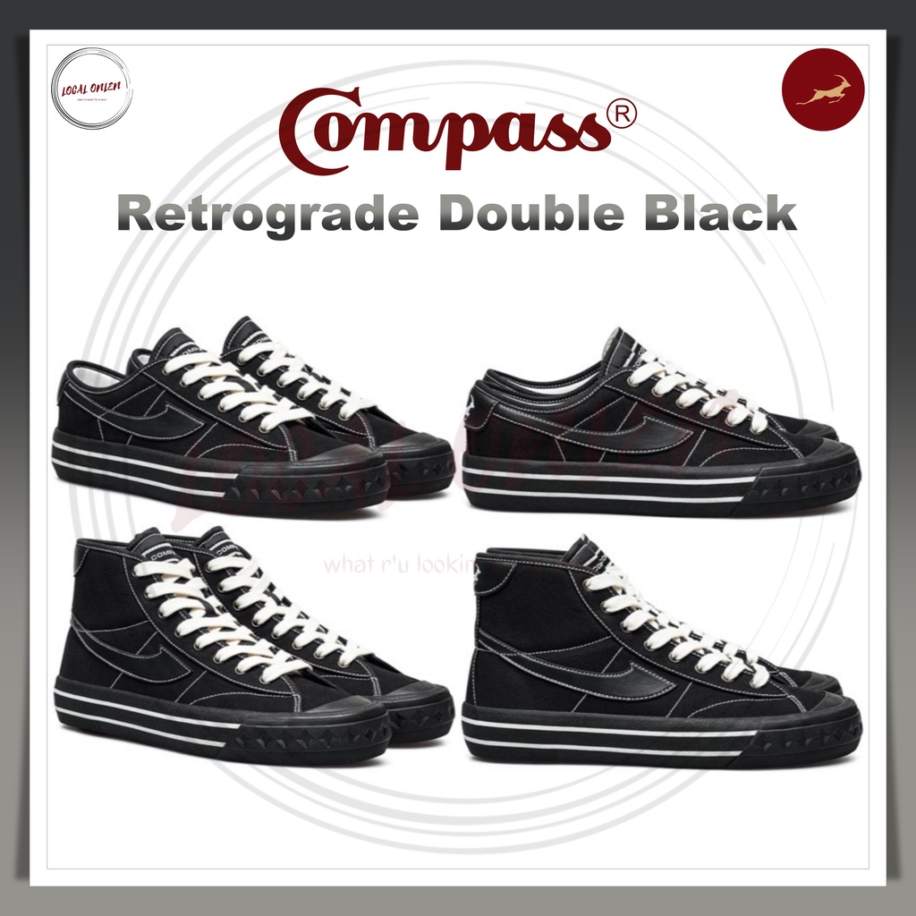(ORIGINAL) Retro Grade Double Black Compass | Shopee Malaysia