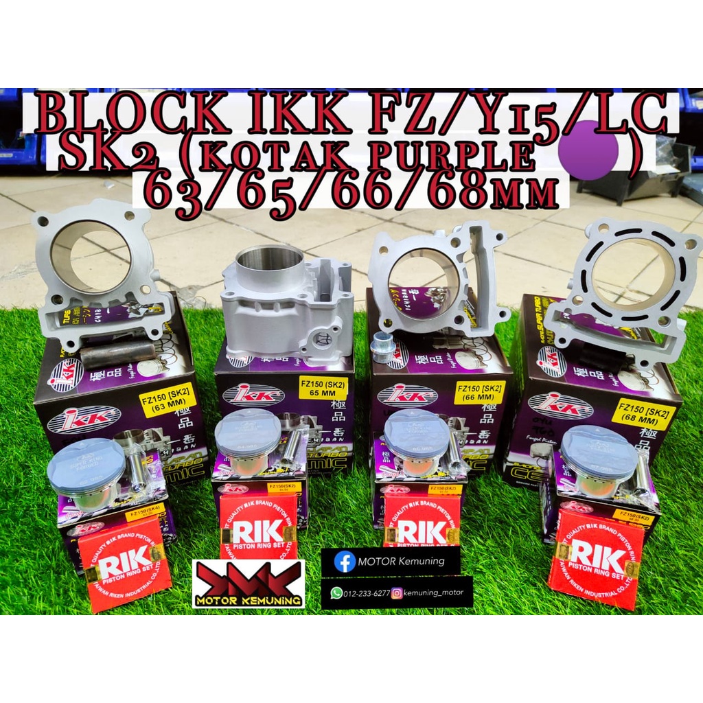 NEW IKK Y15ZR / LC135 / FZ150 63MM 65MM 66MM 68MM RACING BLOCK CERAMIC ...
