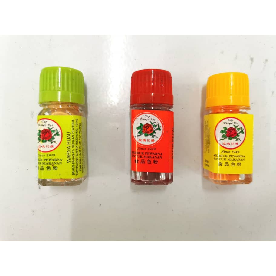 [READY STOCK] CAP BUNGA ROS PEWARNA UNTUK MAKANAN 3 Gram | Shopee Malaysia