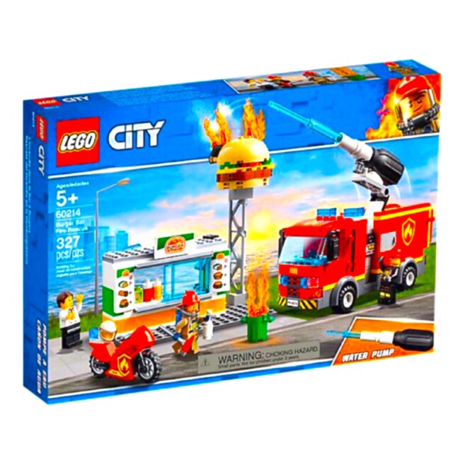 LEGO CITY Burger Bar Fire Rescue 60214 | Shopee Malaysia