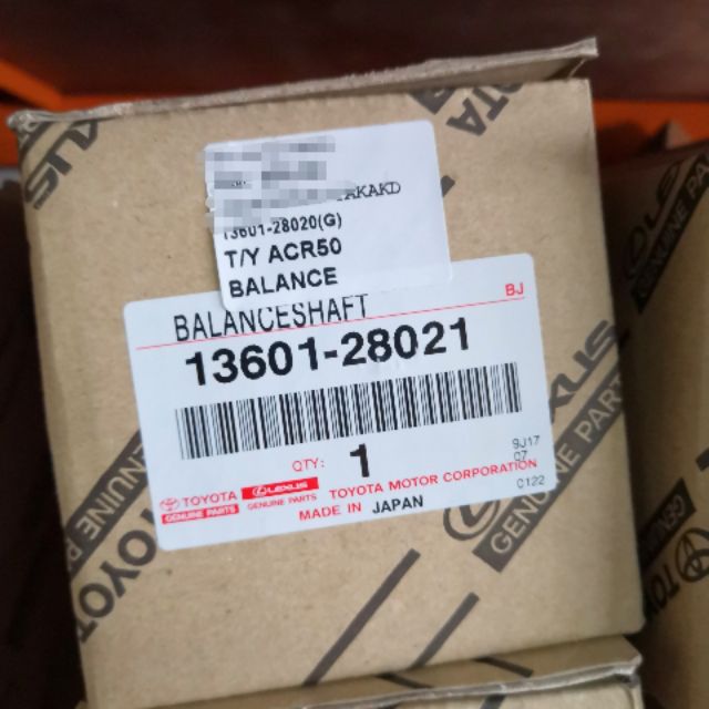 TOYOTA ACR50 BALANCE SHAFT | Shopee Malaysia