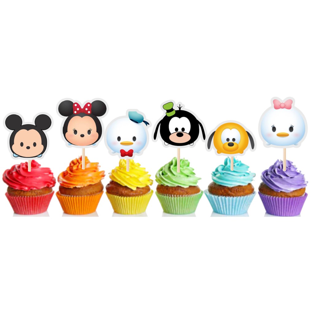 24pcs Disney Tsum Tsum cupcake topper | Shopee Malaysia