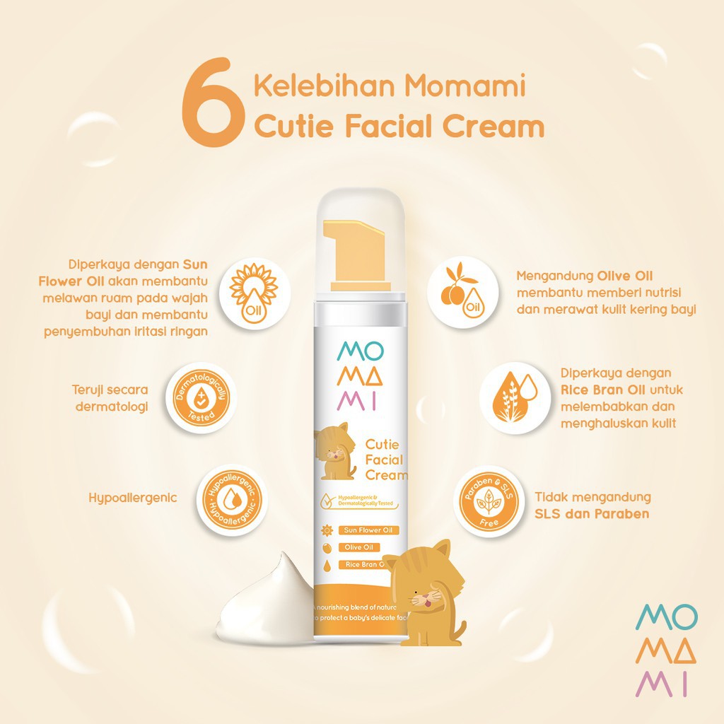 Momami Baby Cutie Facial Cream - Baby Lotion & Cream (50Gr) | Shopee ...