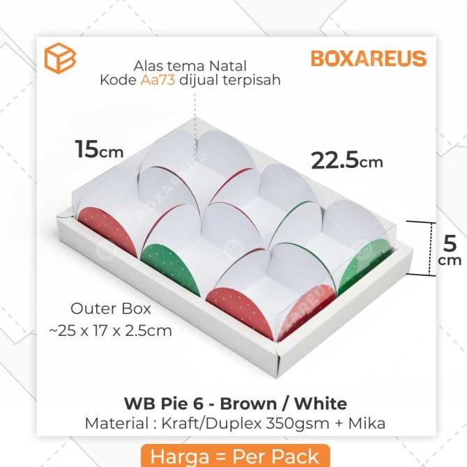 [Ready] Mika Pie Box Packaging 6-piece Egg Tart Box Cake Box | Wb Pie ...