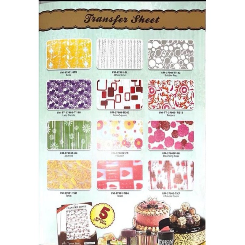 Transfer Images, Chocolate Transfer Sheet, Edible Cake Decorations ...