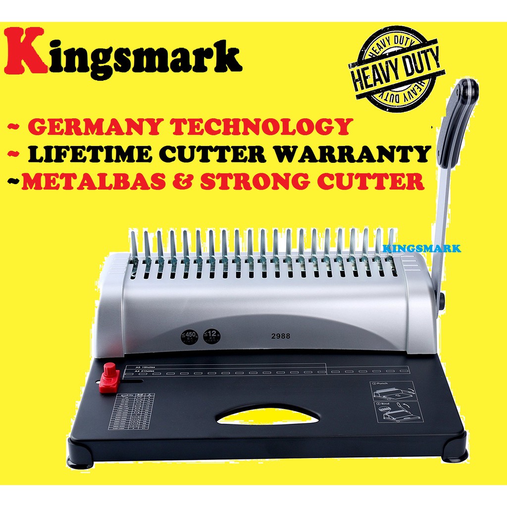 Fullset Comb Binding Machine Strong Cutter | Mesin Binding | Mesin ...