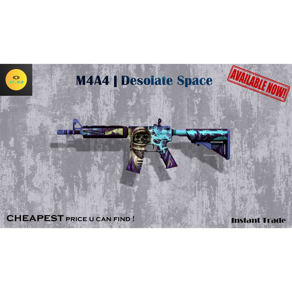Csgo Skin M4A4 Desolate Space 🔥Instant Trade ⭐Cheapest price | Shopee ...