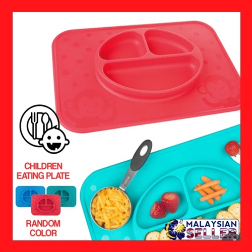 MAT PLATE - Children Flexible Non Slip Eating Plate | Shopee Malaysia