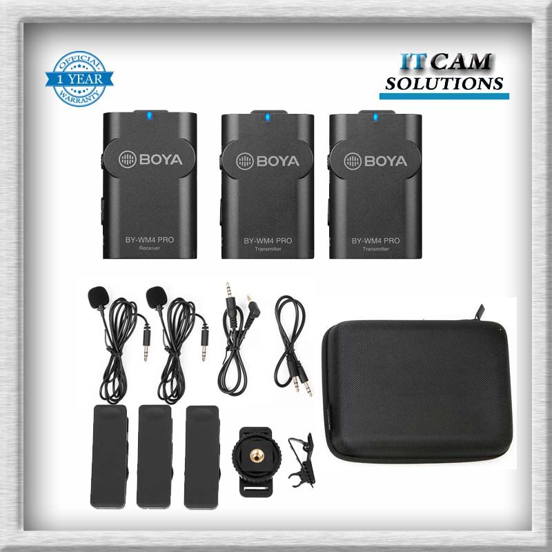 BOYA WM4 PRO WIRELESS MIC / BOYA WM4 PRO K1 MIC / BOYA WM4 PRO K2 FOR CAMERA / FOR SMARTPHONE ...
