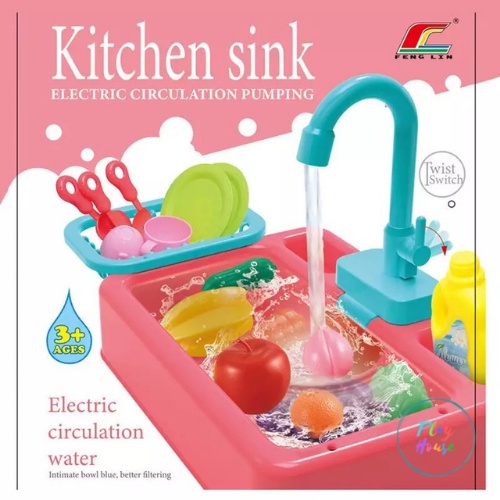 Kitchen Sink Play Set that can operate with running Water | Shopee Malaysia