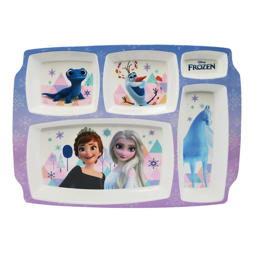 Disney Frozen Princess Anna Elsa Melamine Section Tray Plate (5 Way ...