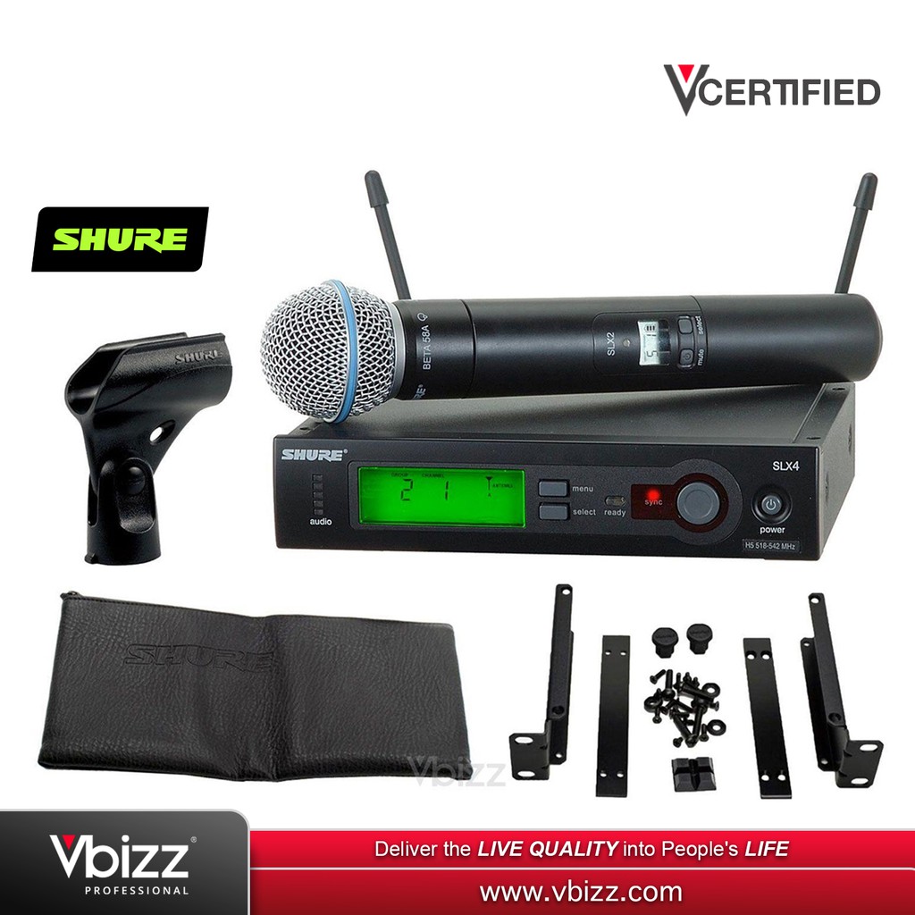 SHURE SLX24/BETA58 Wireless Handheld Microphone System | Shopee Malaysia