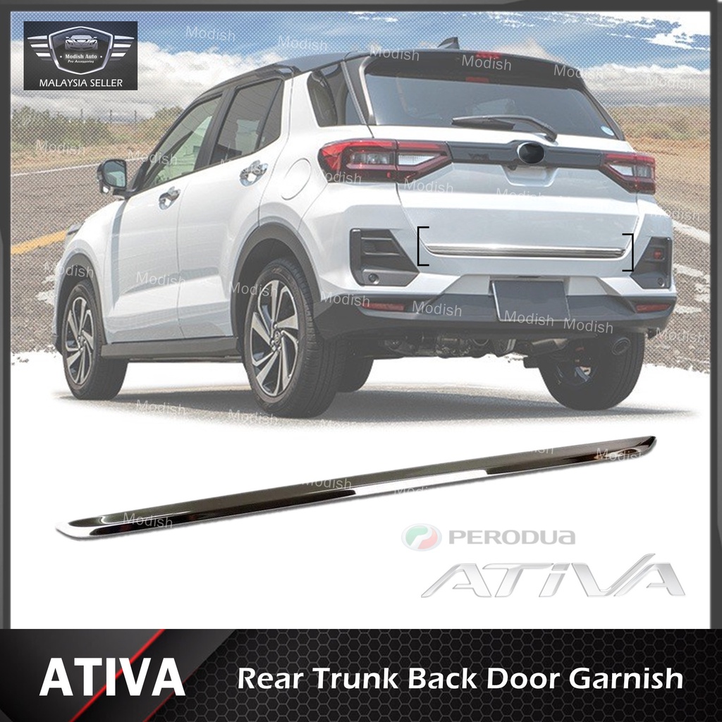 Modish Perodua Ativa Chrome Rear Tail Gate Garnish Back Door Lining ...
