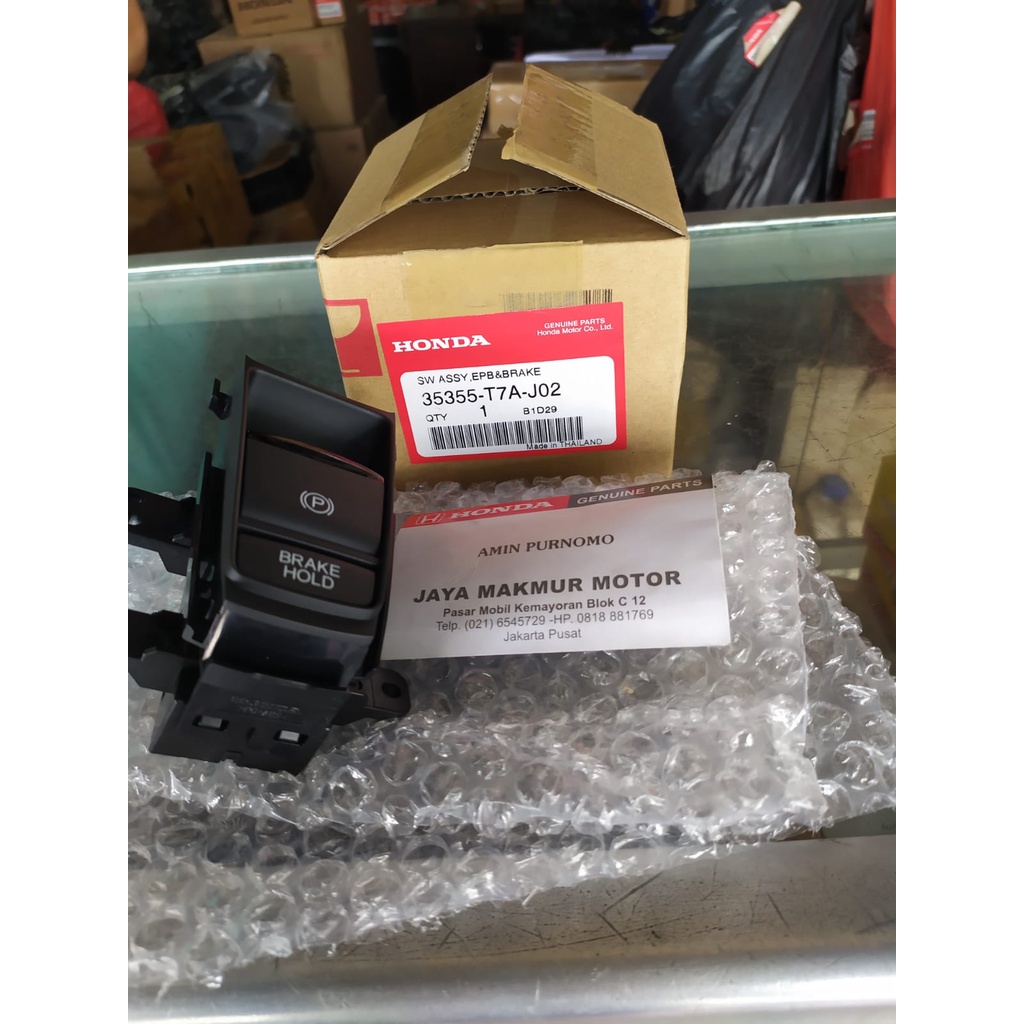EPB Electronic Parking Brake Hold Hand Brake Switch Honda HRV HR-V 2015 ...